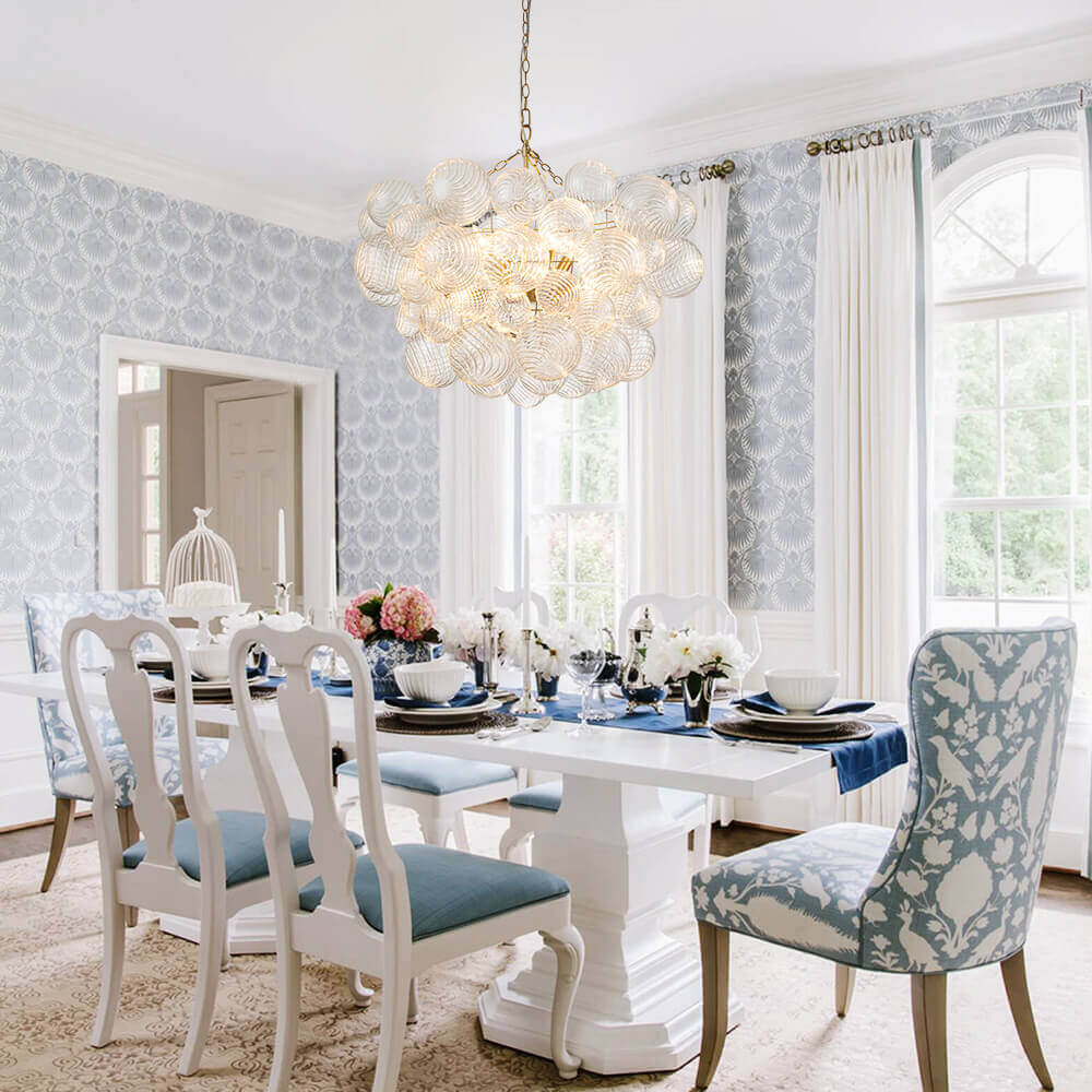 Glam Modern Cluster Glass Bubble Chandelier | yiilighting, Sputnik ...