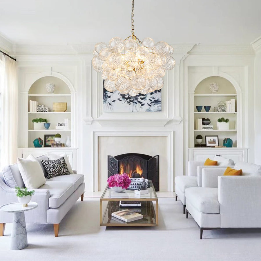 Glam Modern Cluster Glass Bubble Chandelier | yiilighting, Sputnik ...