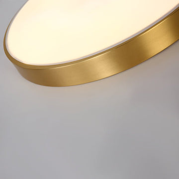 Modern Brass Round LED Overhead Flush Mount Ceiling Light | yiilighting ...