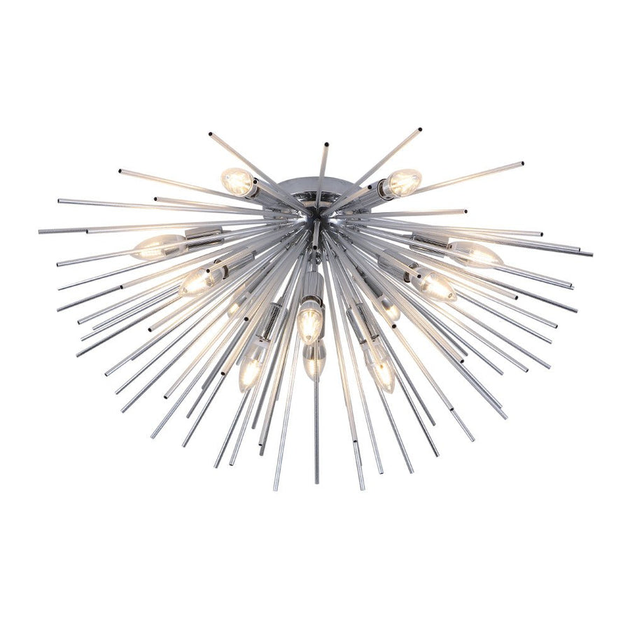 Sputnik Firework Flush Mount Sunburst Ceiling Light | Lounge Chandelier ...